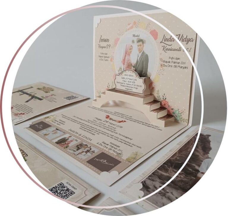 Pop Up Invitation | Jual Undangan Pernikahan Pop Up 3D