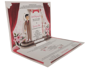 Pop Up Invitation | Jual Undangan Pernikahan Pop Up 3D